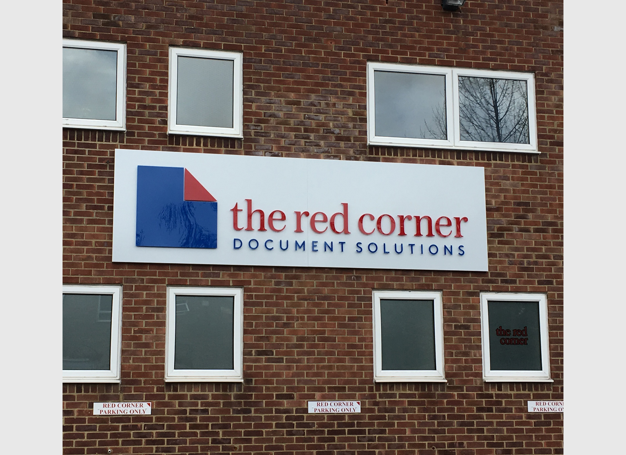 Outdoor Signage - The Red Corner | B2B Graphics