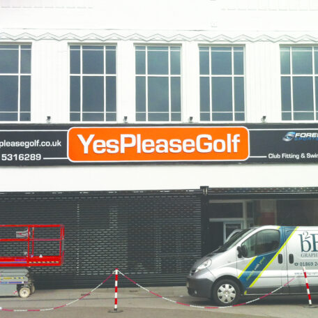 Aluminium Composite Outdoor Signage - Yes Please Golf - B2B Graphics