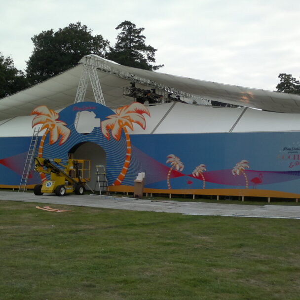 Aluminium Composite Rigid Event Panels - Sony - B2B Graphics
