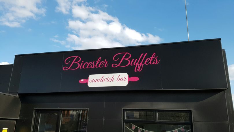 Aluminium Composite Outdoor Signage - Bicester Buffets | B2B Graphics