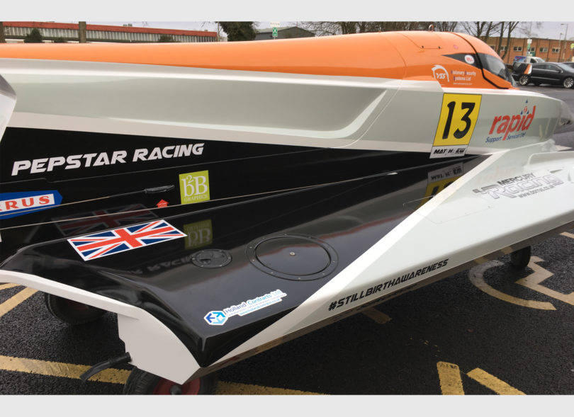 Self Adhesive Vehicle Wrap - Speed Boat | B2B Graphics