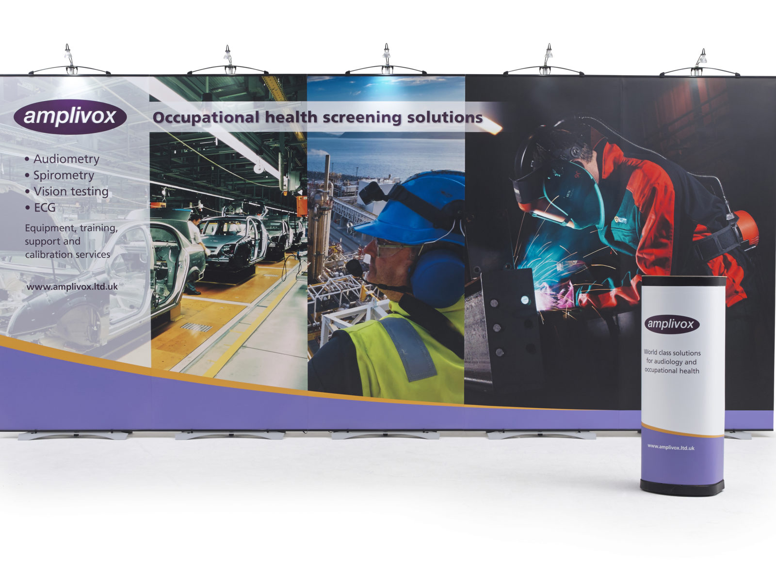 Exhibition Stand - Amplivox | B2B Graphics