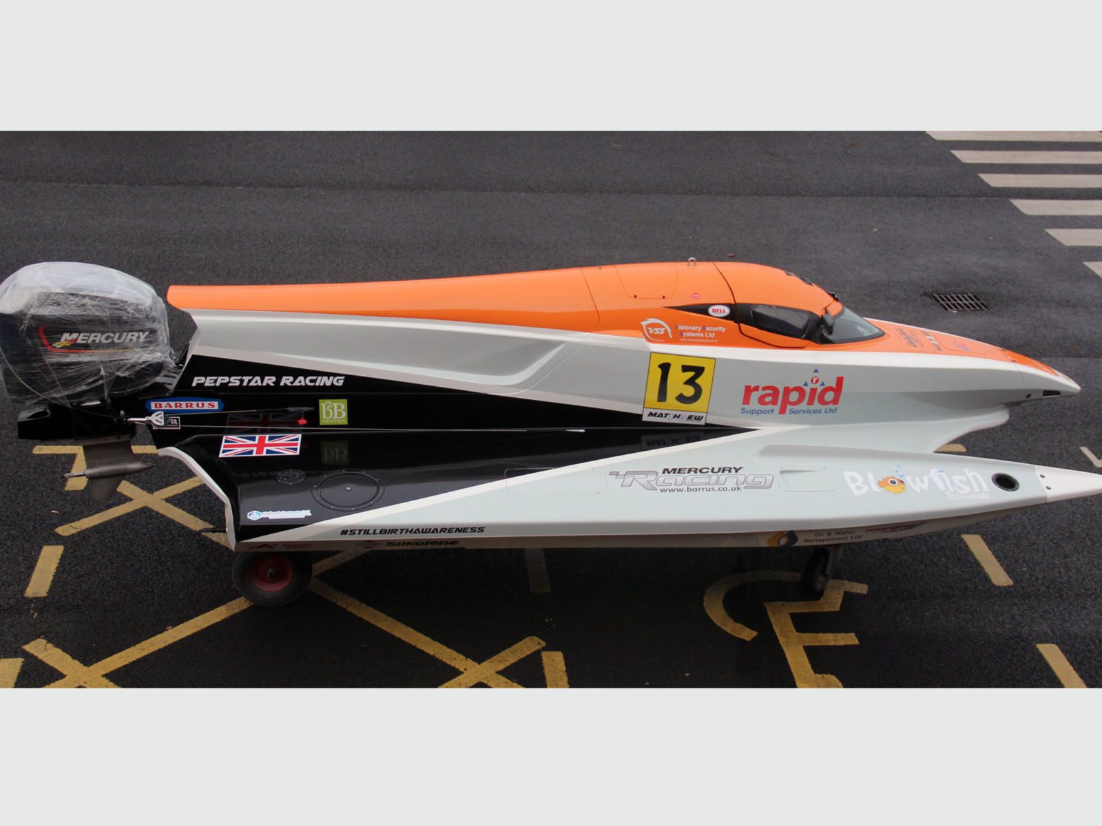 Self Adhesive Vehicle Wrap - Speed Boat | B2B Graphics